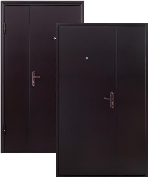 DOORS007: дверь Страж Двустворчатая STEEL входные двери (стальные двери ...
